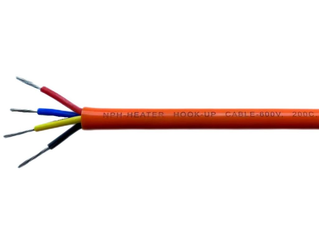 Silicone Rubber Heater Hook-Up Cable-14 AWG-3 Conductor